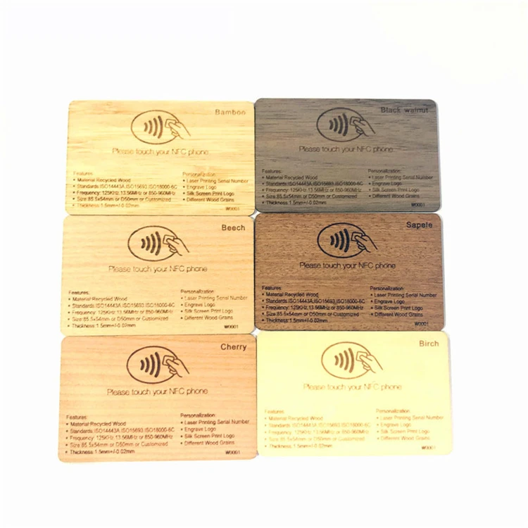Wholesale Smart Chip Wooden Rfid Bamboo Key Card For Hotel - Buy ...