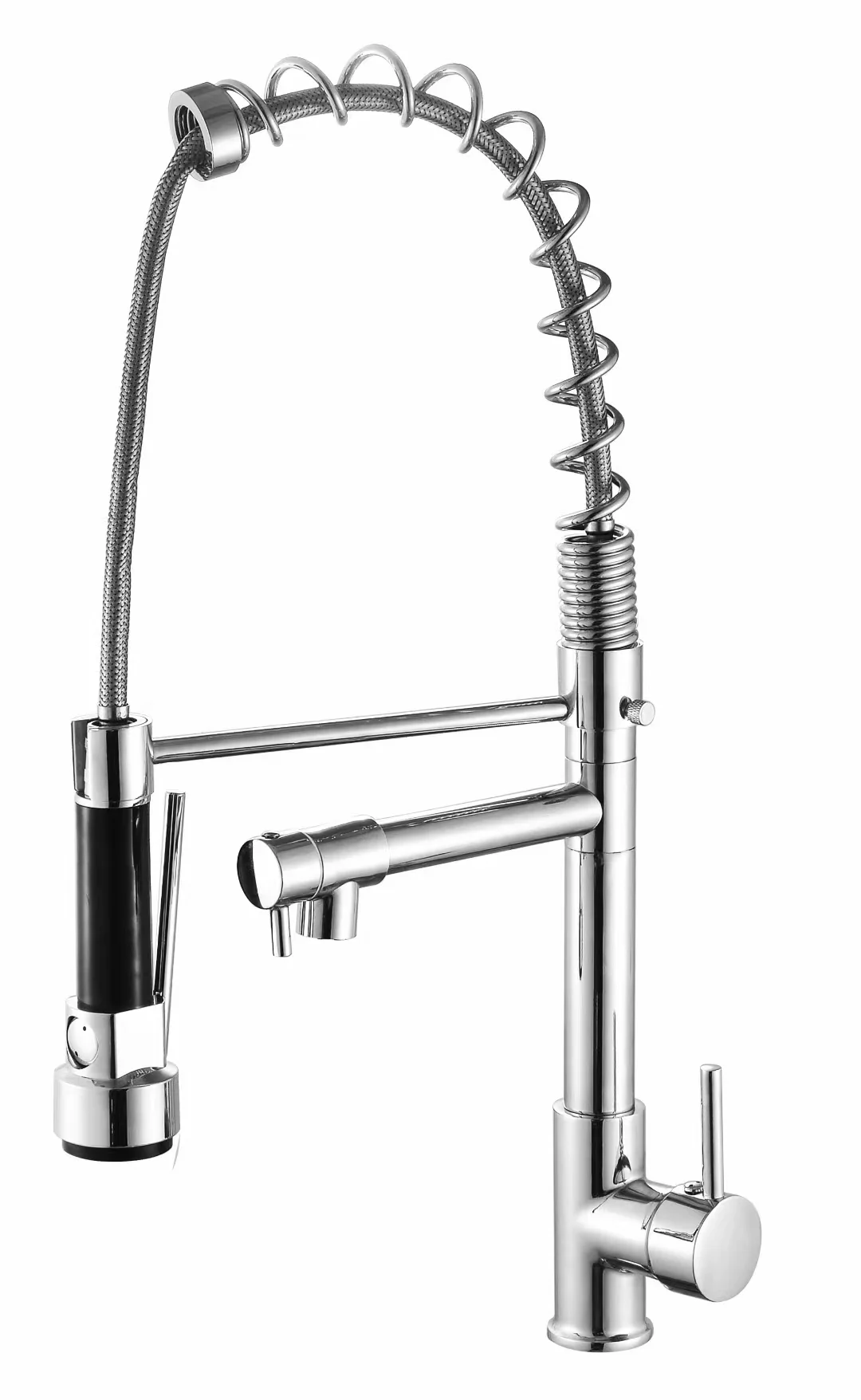 Modern Luxury Single Lever Spring Tap Pull Out Spray Head