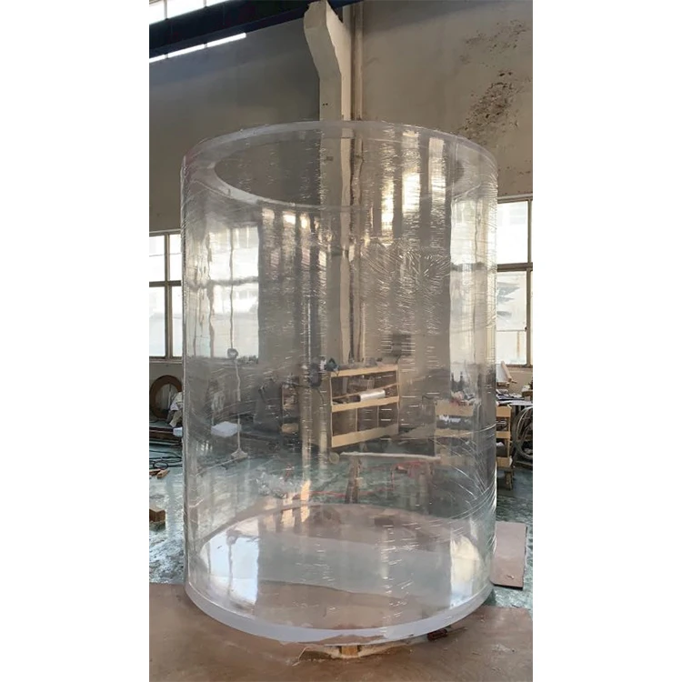 Factory Custom Transparent Cylinder Fiberglass Aquarium Acrylic Fish ...