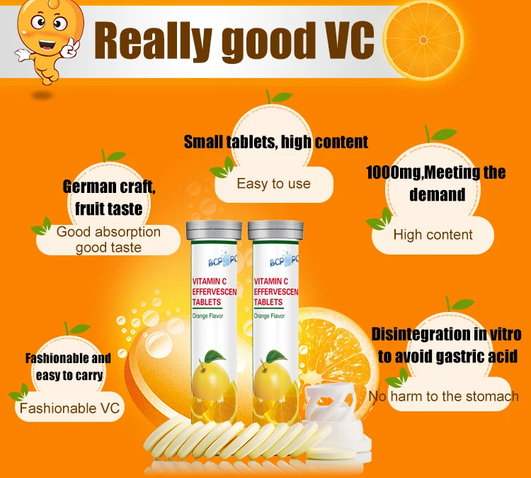 Biochealth Effervescent Tablets - 1000mg Vitamin C & 10mg Zinc