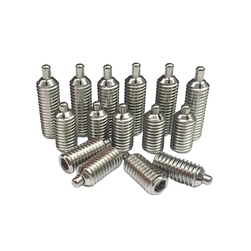 304/316 Stainless Steel Threaded Spring Plunger Push Fit