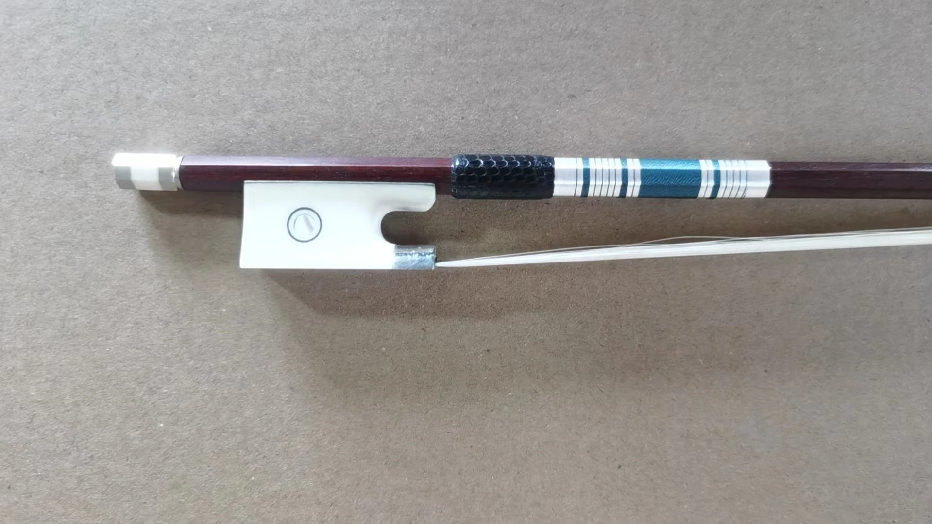 Tongling Handmade Pernambuco Wood Ox Bone Ivory Like Frog Viola Violin Bow