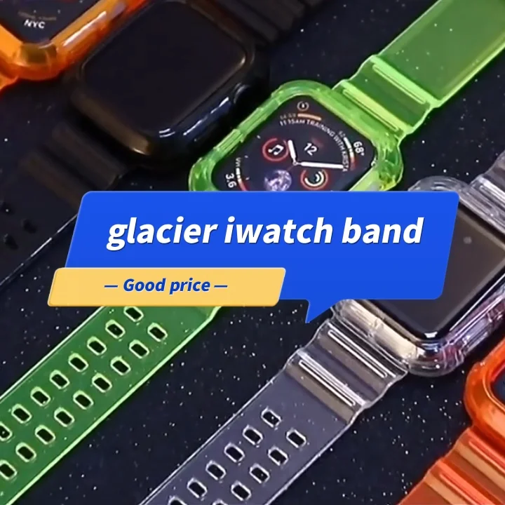 Amazon Bestseller Sport Transparent Silicone Clear Watchband For Apple ...