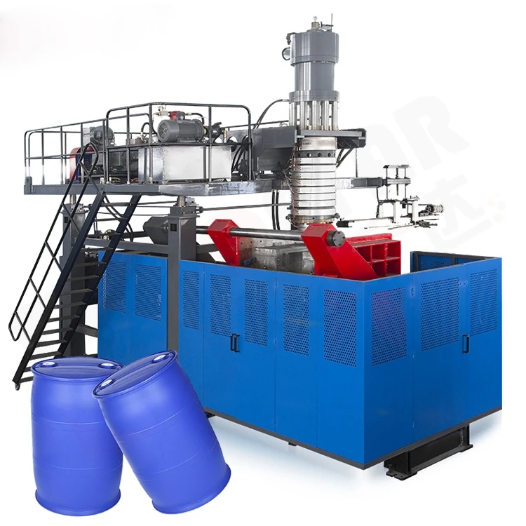 100 200l Liter 220l Chemical Blue Barrel Double L Ring Plastic Drum Tank Extrusion Molding Blow ...