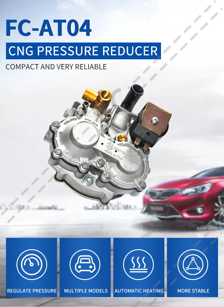 FC AT04 3rd-Gen CNG Reducer - High-Performance Methane Pressure ...