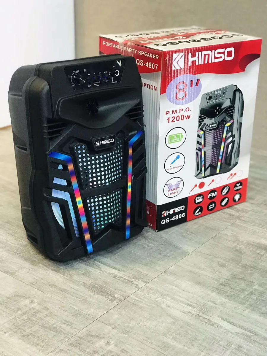 Qs-4806 Quality Sound 8 Inch Speaker Surround Sound Portable Wireless ...