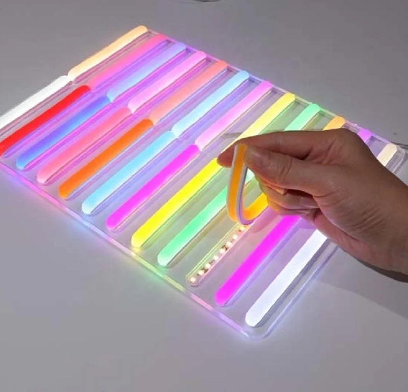 Customizable Rgb Led Neon Sign For Home Decor - Night Cross Design With ...