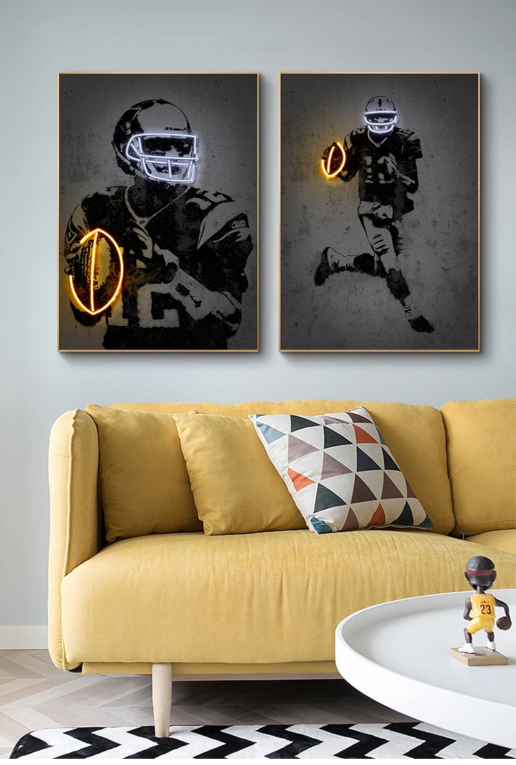Football Sport Player Posters Modern Quality Canvas Painting Bedroom ...