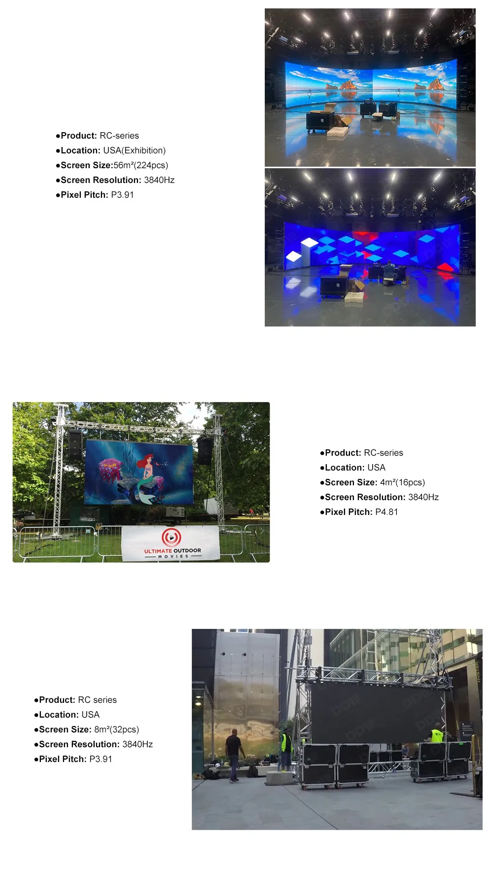 Factory Direct Sales Price Outdoor P2.604 P2.976 P3.91 P4.8 Rental Advertising Display Panel ...