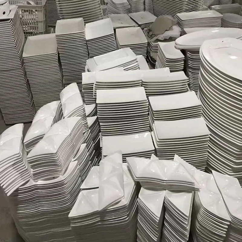 Ceramic Tableware Factory Stock - White Porcelain Plates & Bowls for ...