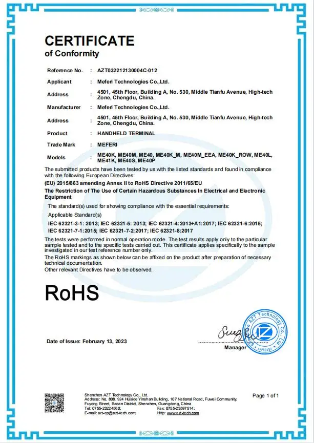 MEFERI ME61 - Versatile Android 13 PDA with Zebra Scanner