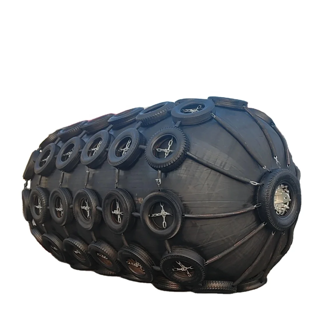 Floating Barge Fender Yokohama Type Pneumatic Rubber Boat Fender With ...
