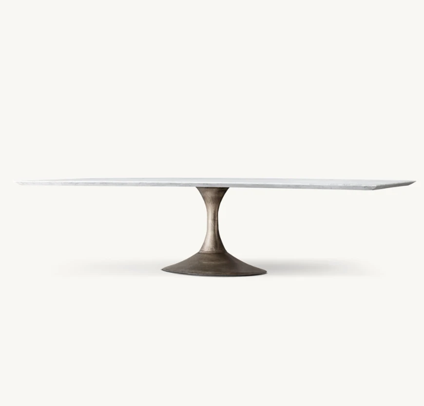 2024 Modern Furniture - Aero Marble Rectangular Dining Table