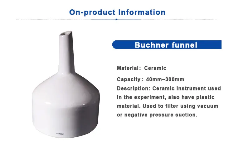 Lab Porcelain Buchner Funnel 60mm 80mm 100mm Porcelain Funnel - Buy ...