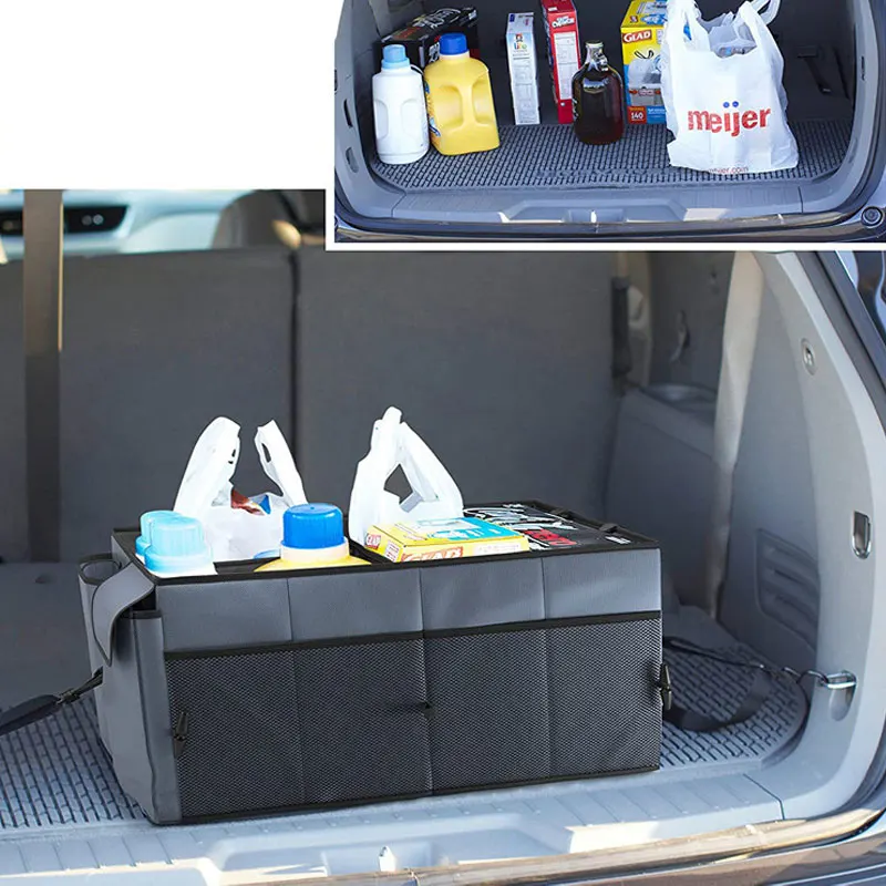 Car Trunk Storage Organizer Collapsible Sturdy Car Trunk Organizer With ...