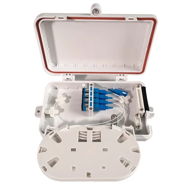 Terminal Nap Box Ftth Wall Mount 4port 4 Core Optical Fiber ...