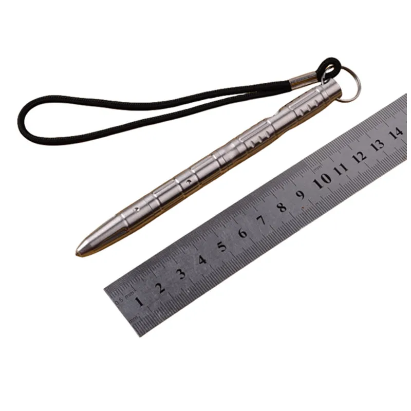Stainless Steel Heavy Duty Tactical Pen With Key Chain And Glass ...
