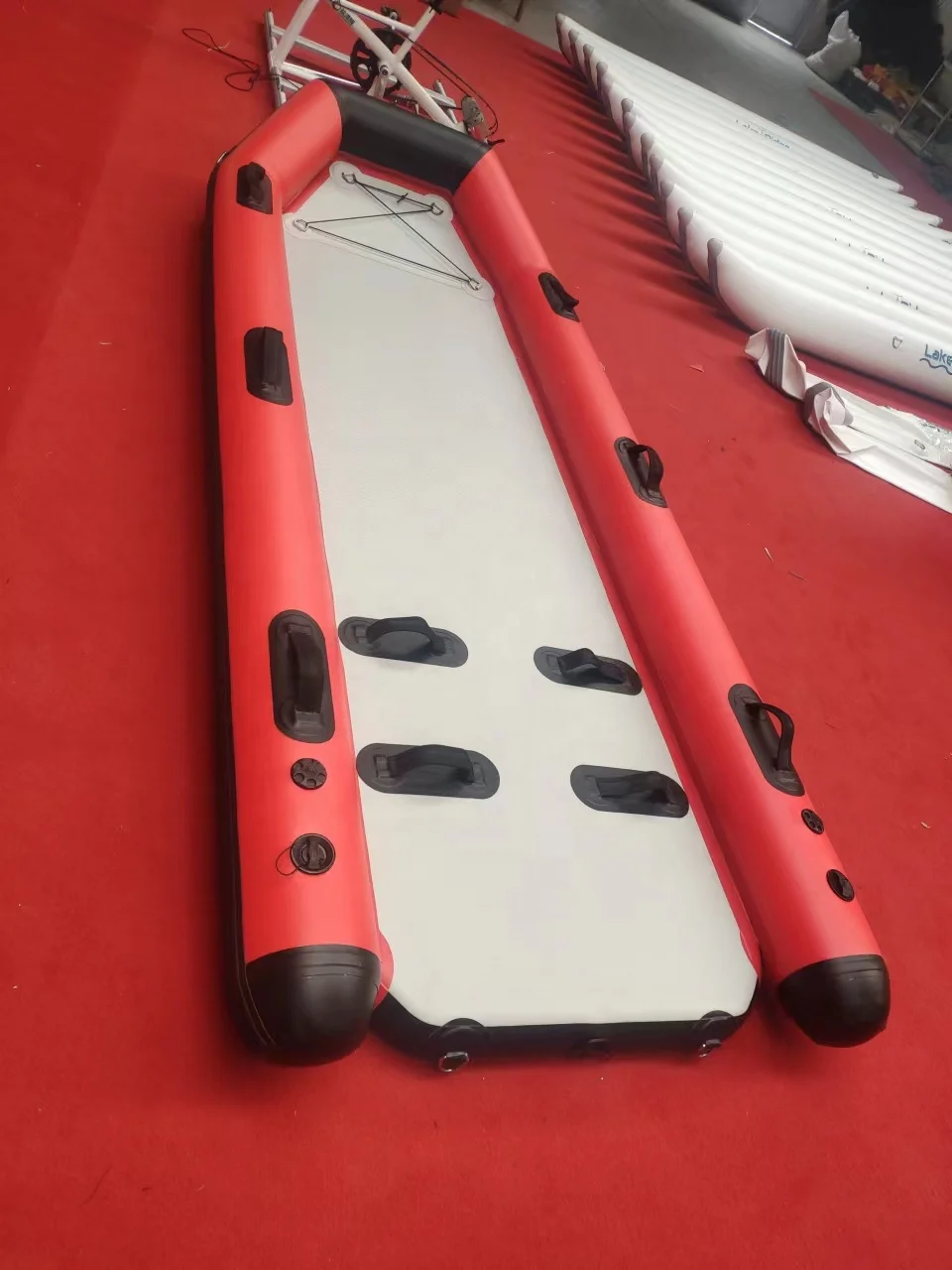 Factory Price Rescue Inflatable Pontoon Boat Dive Inflatable Raft Power ...