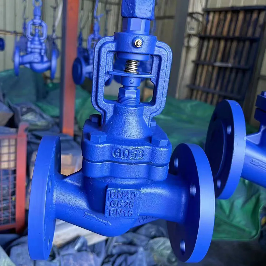 DIN DN50 DN100 DN150 DN80 DN40 DN35 PN10 PN16 Flanged Globe Valve Ductile Iron Cast Steel ...