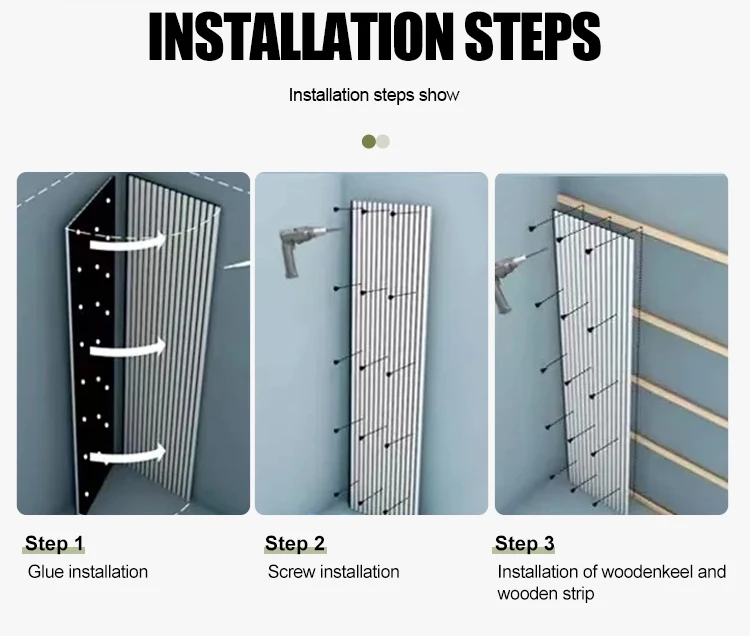 Isolation Slat Wall Panel High Density Light Grey Absorption Pet ...