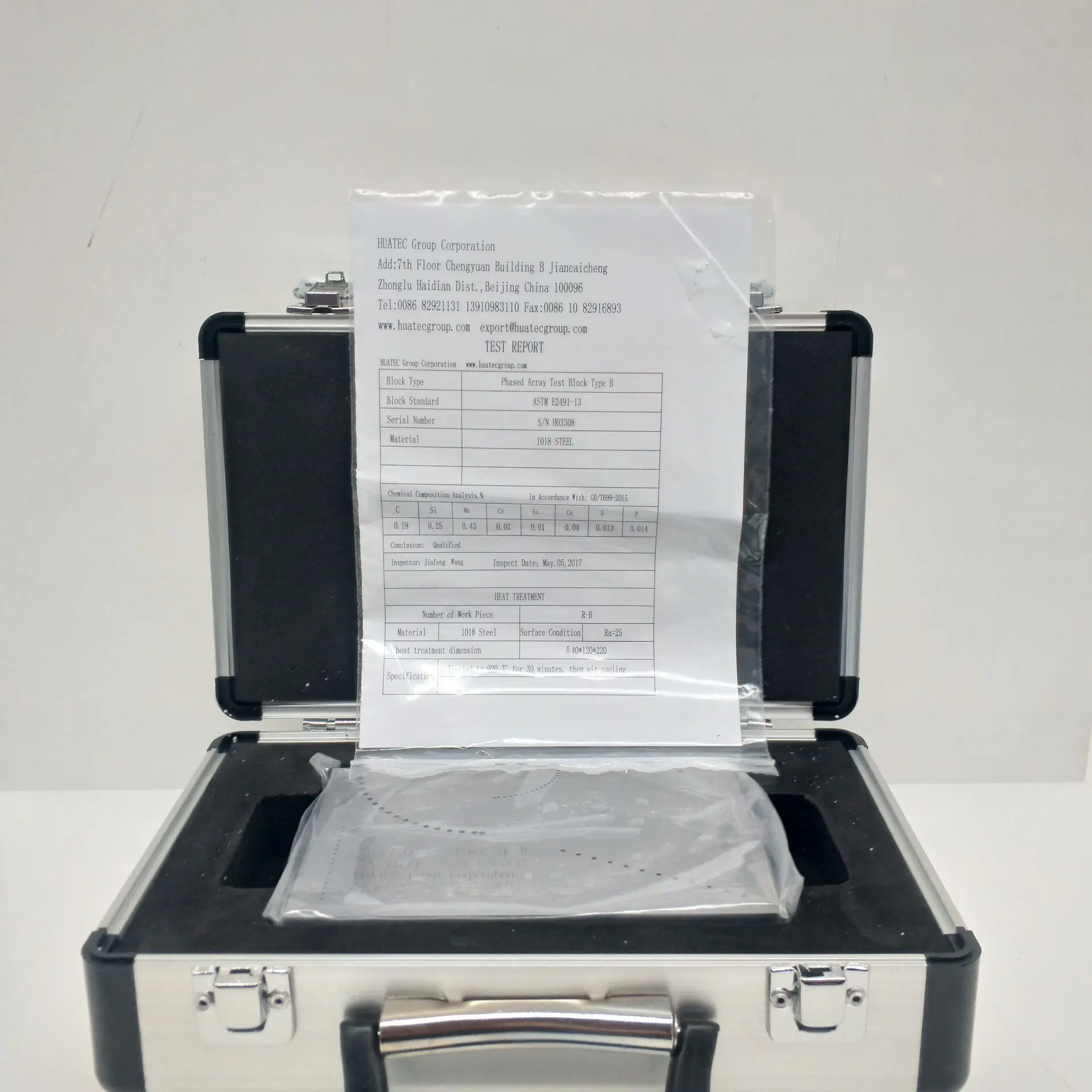 Astm E2491 Calibration Block Millimeter YUSHI Phased Array Test Block ...