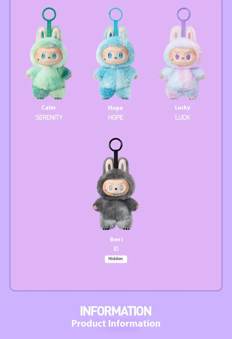 POPMART LABUBU Third Generation 3.0 Pendant High Energy Vinyl Plush ...