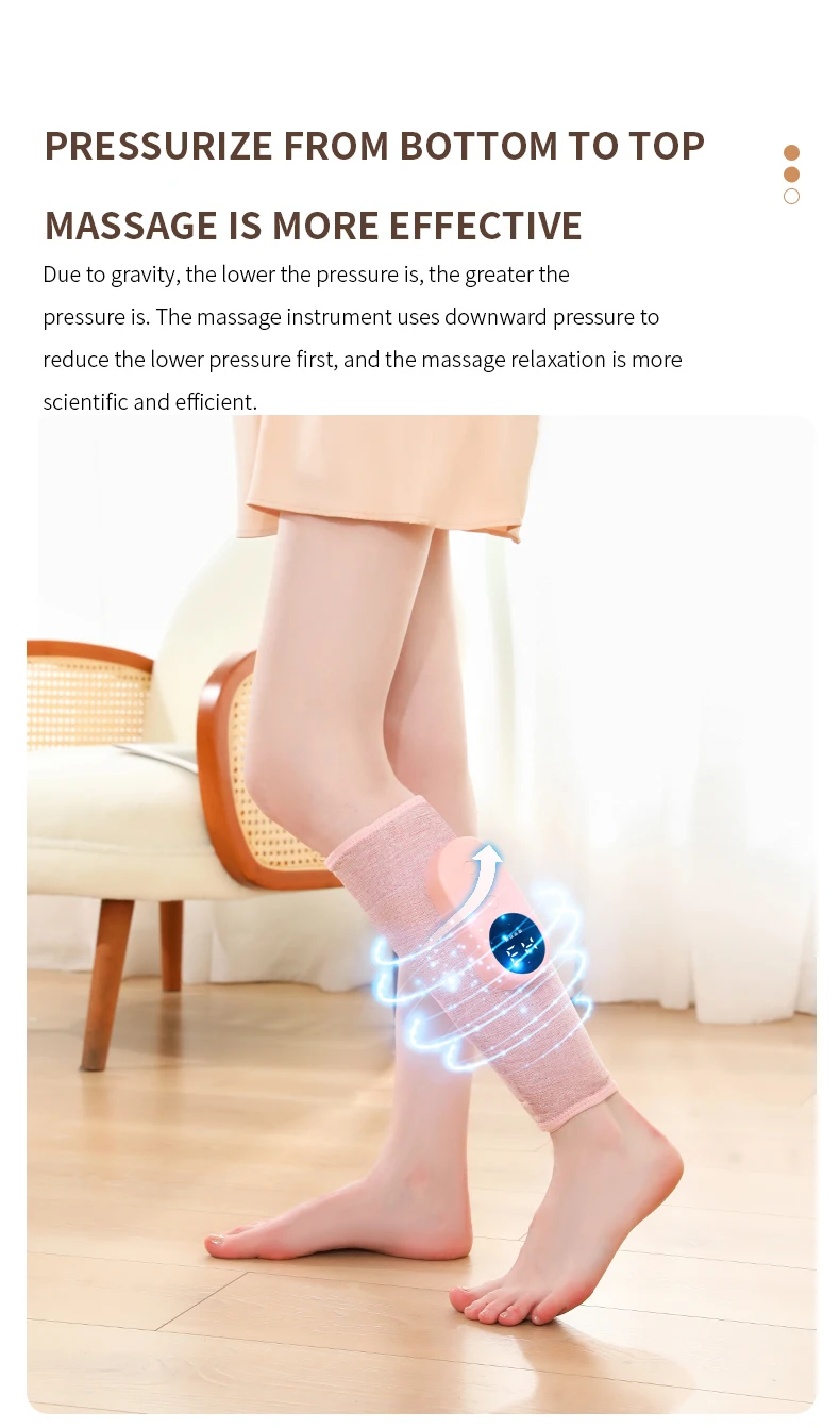 Pneumatic Electrothermal Leg Massager - Promotes Blood Circulation