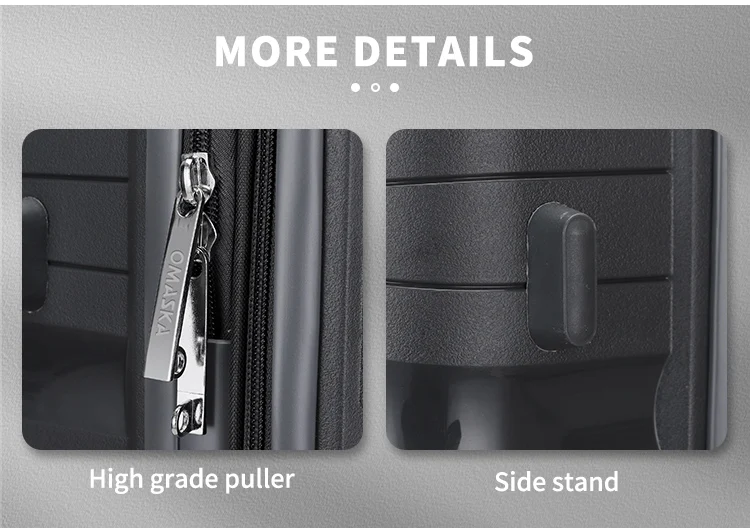 Omaska Custom Men Pp Suitcase Luggage 3 Pcs Set Spinner 20 24 28 Inch ...