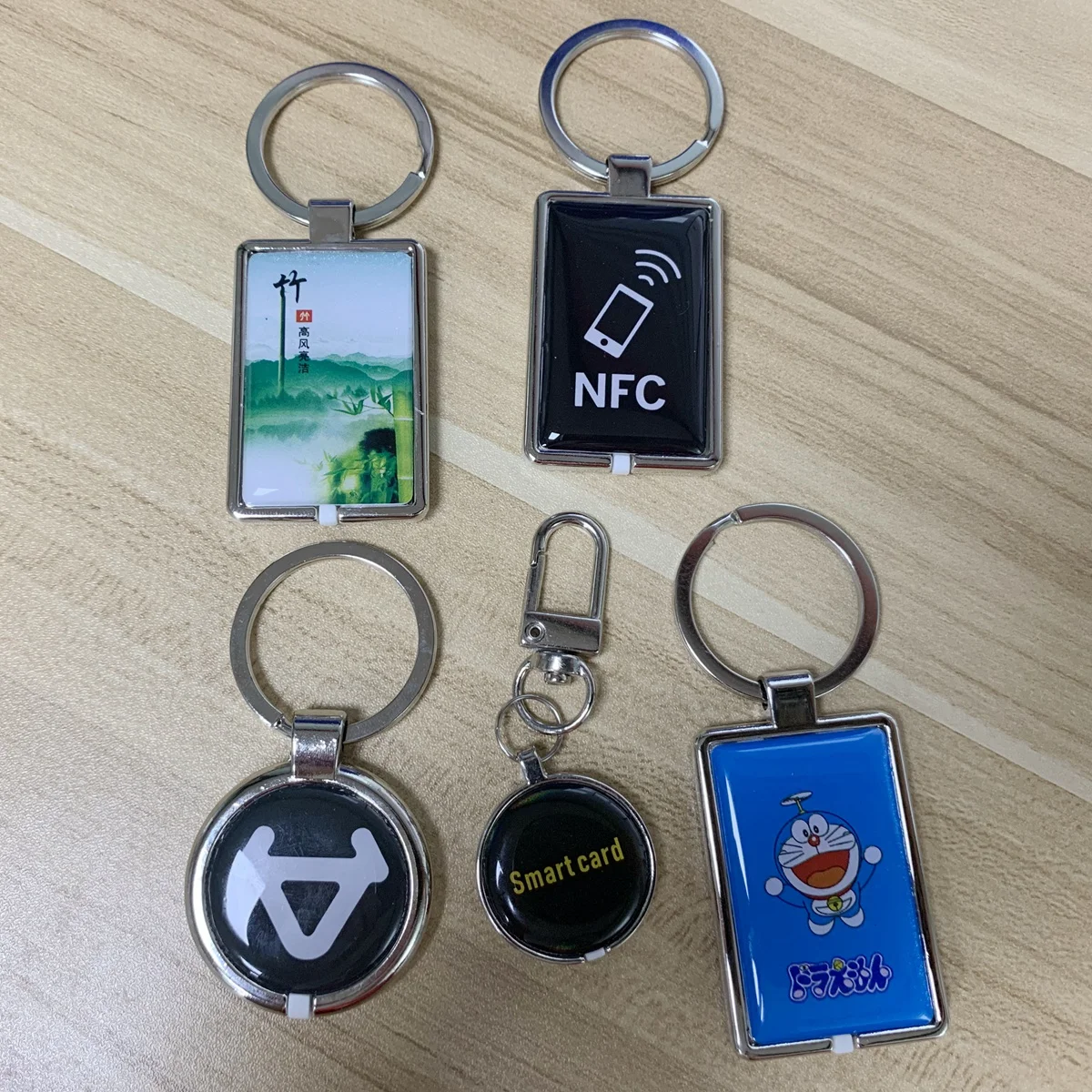 Custom Business Key Card Nfc Tag Printing Epoxy Keyfob Promotional ...