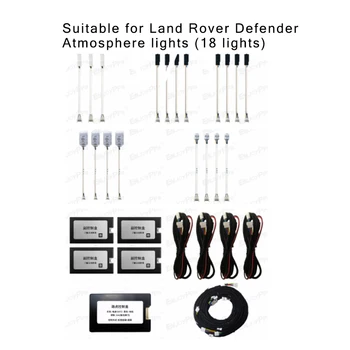 18 Lights App Control Led Ambient Lighting Car Interior Atmosphere ...