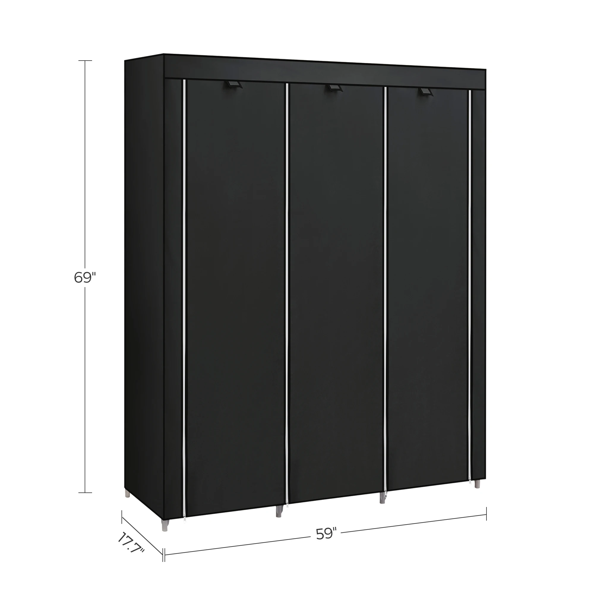 SONGMICS Bedroom Furniture Fabric Storage Cabinet Non-Woven Folding ...