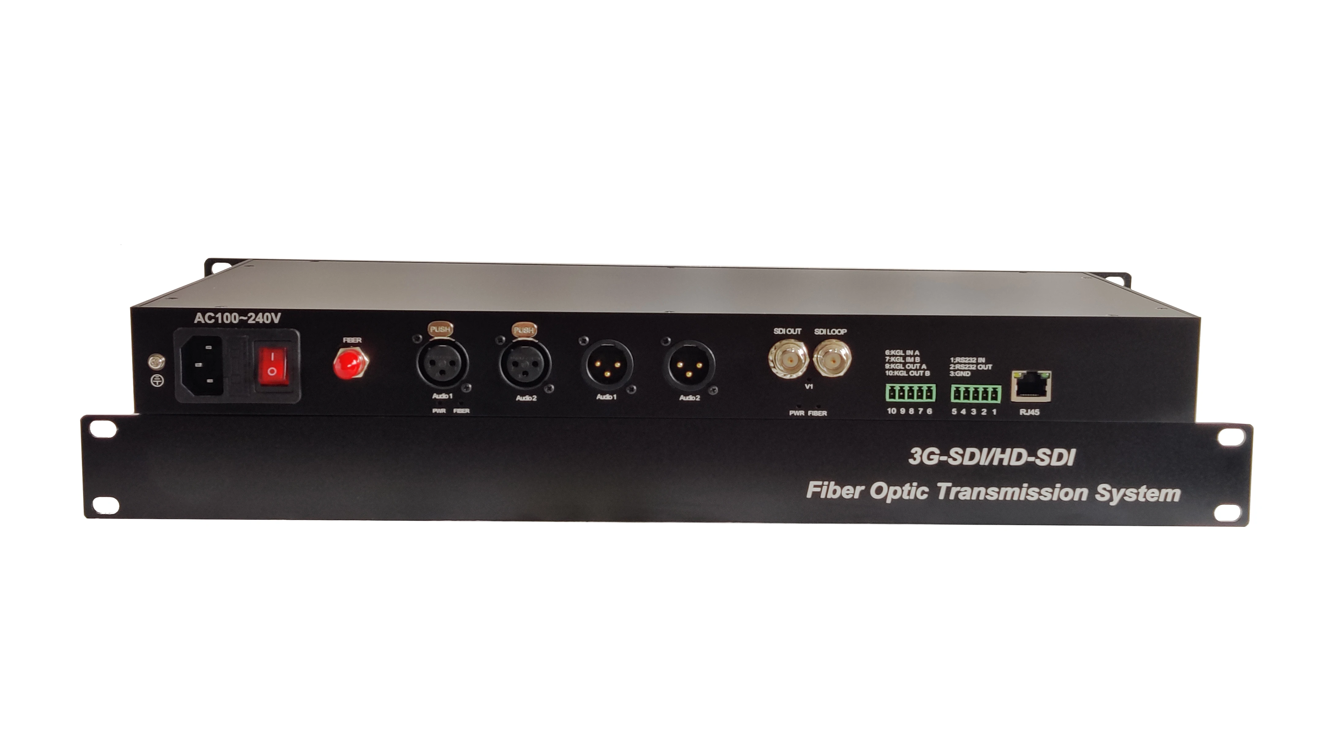 3g Sdi Fiber Converter With Data Rs232 And Xlr Audio And Ethernet ...