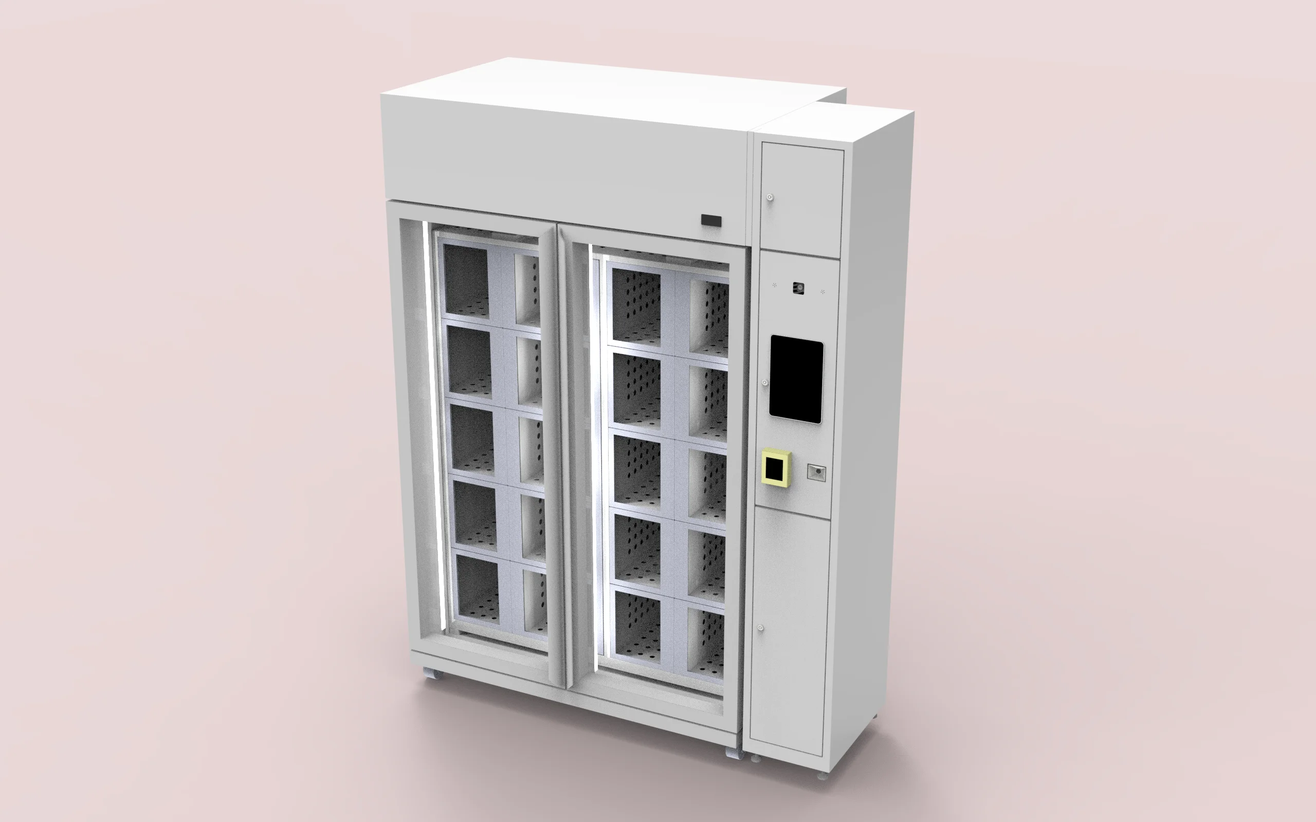 20 Doors Smart Refrigerated Vending Machine Refrigerate Storage Locker ...