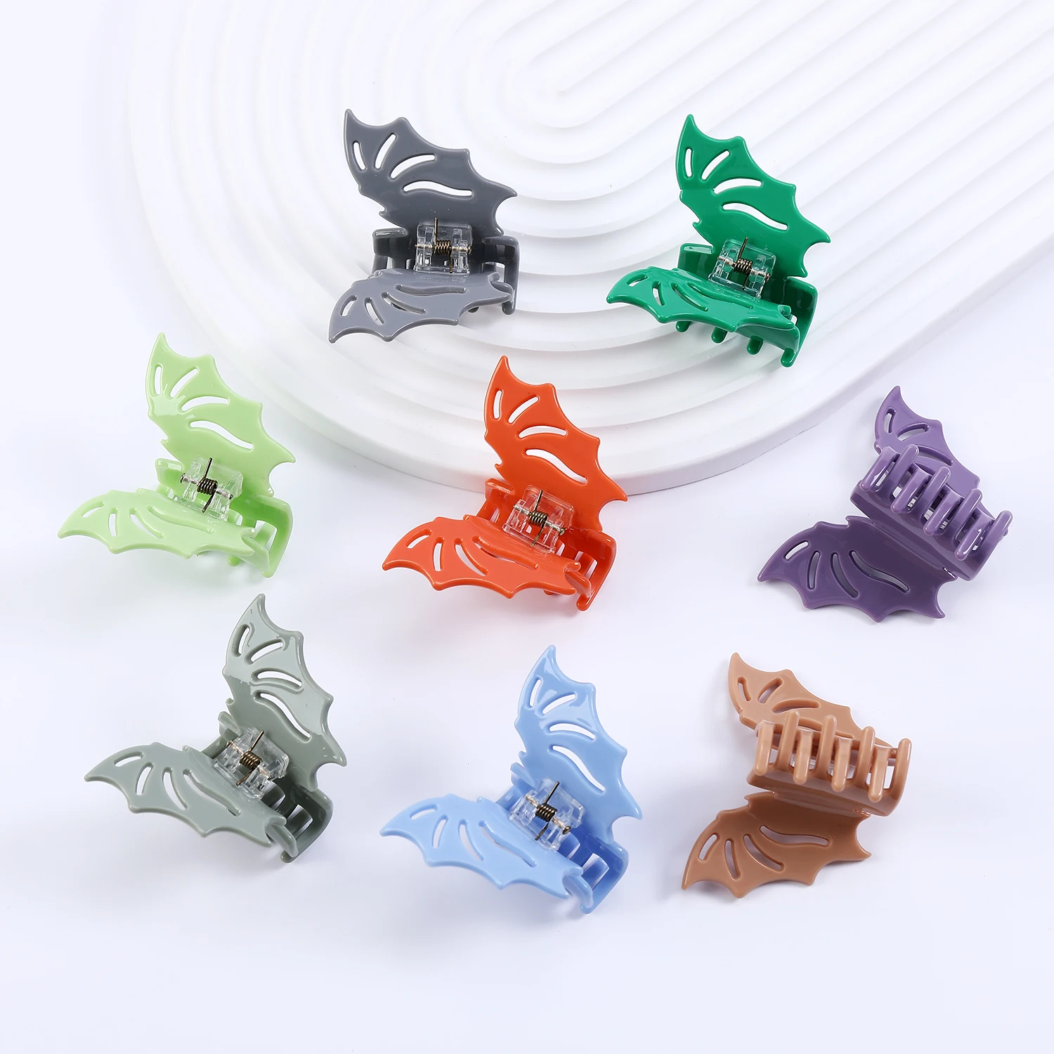 New Style Mini Halloween Bat Claw Clips Bat Shaped Hair Clip Hollow Out ...
