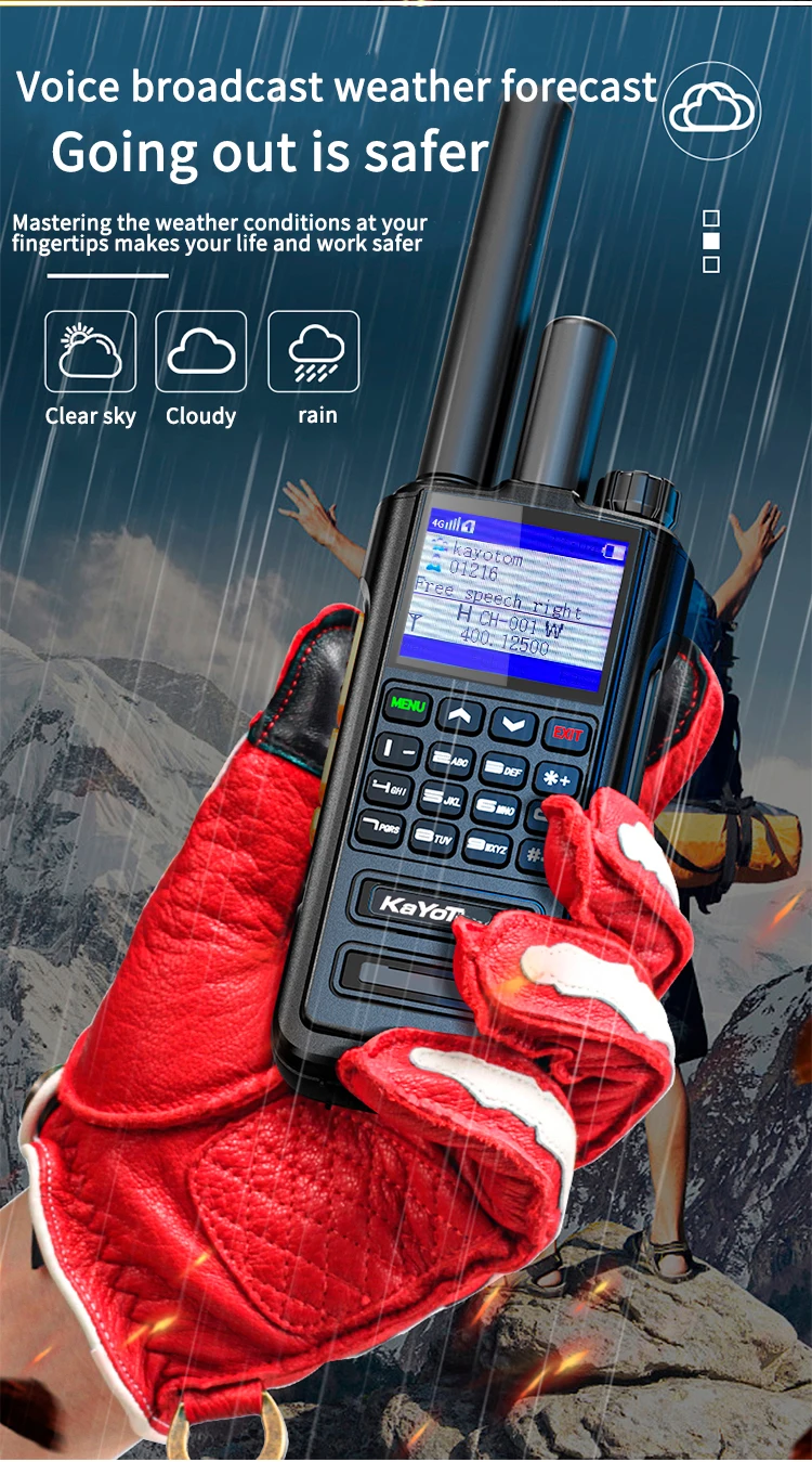Professional Handheld 4g+ Poc Walkie-talkie High Quality With Long-lasting 100km Talk Ran And ...