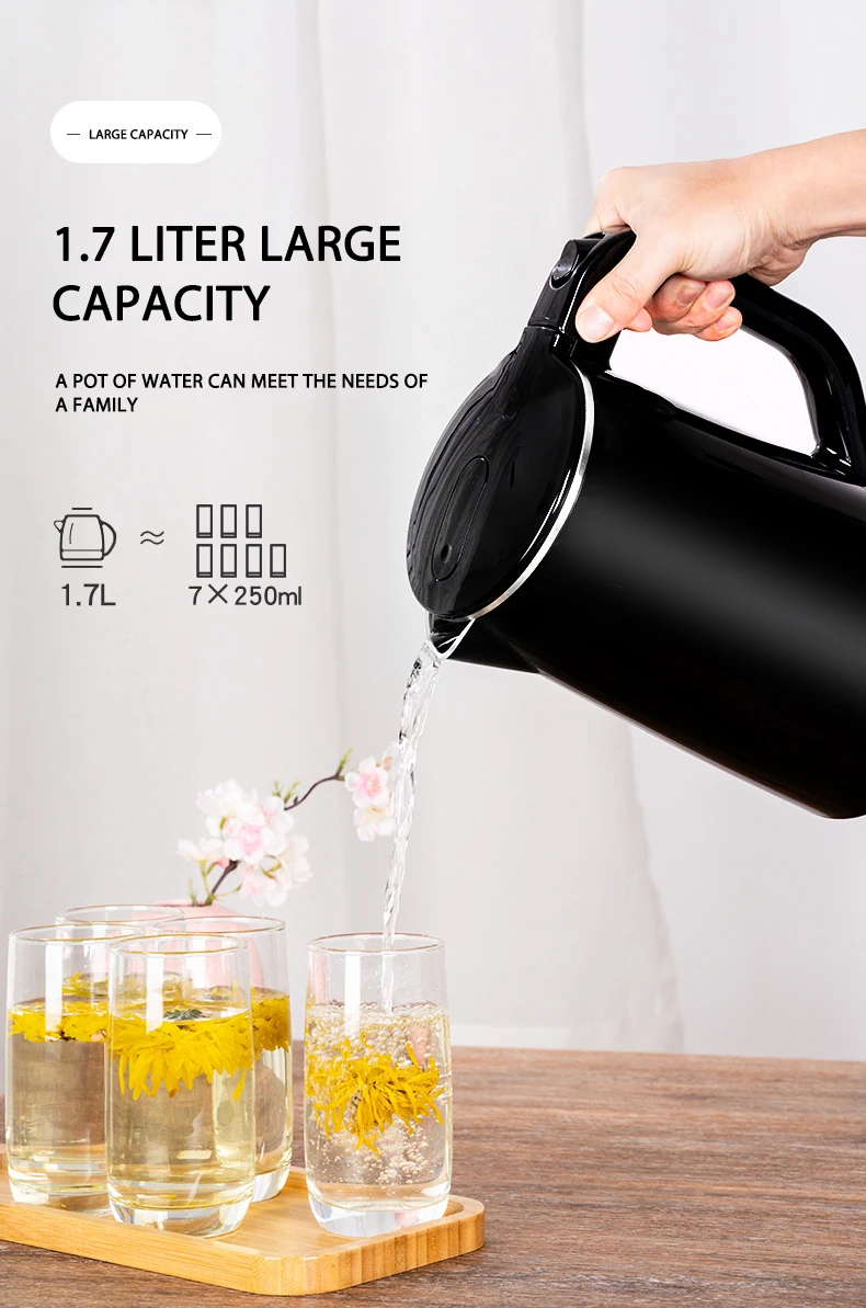 High Quality 1.7l Large Capacity Hot Water Electric Kettle For Tea ...