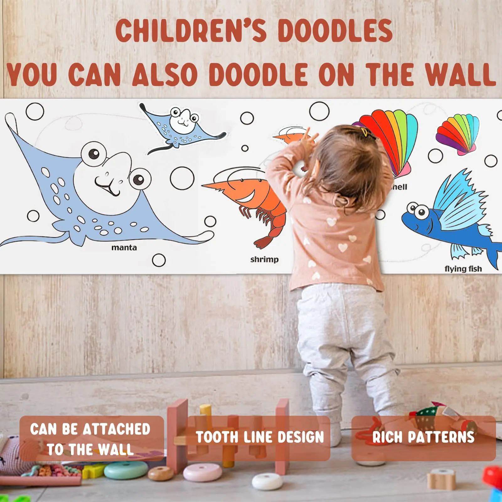 Children's Drawing Roll - Coloring Paper for Creative Fun