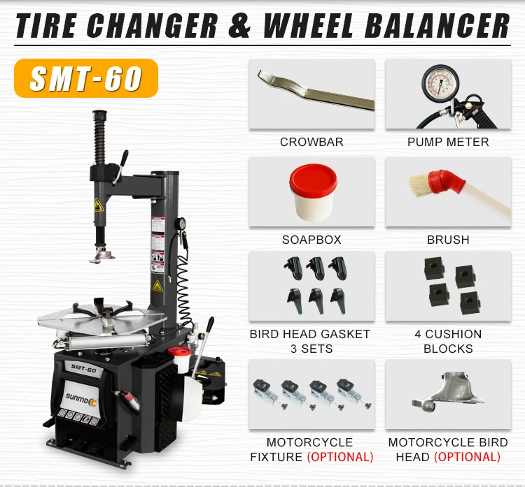 Sunmo Full Set Workshop Garage Equipment - Tire Solutions