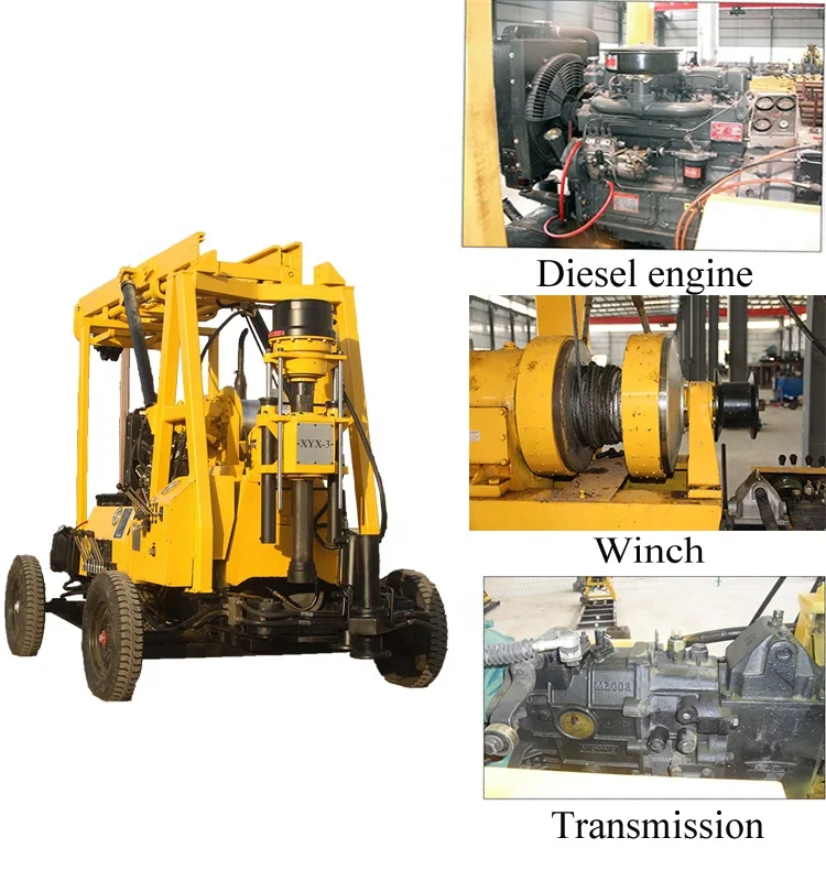 Geological Laboratory Rig SPT Soil Drilling Machine 50m Rock ...