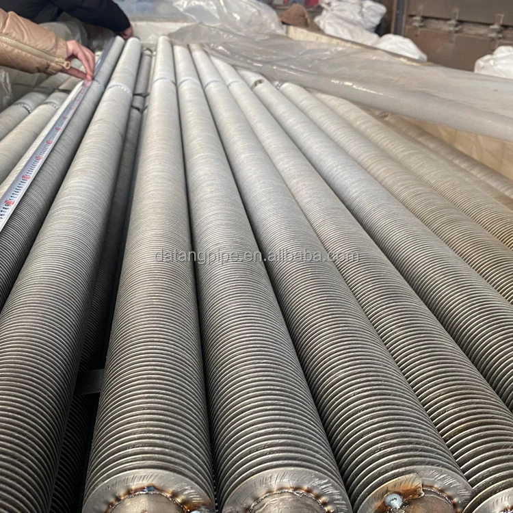 Helical Finned Tube High Frequency Welded Spiral Fin Tube for Heat ...