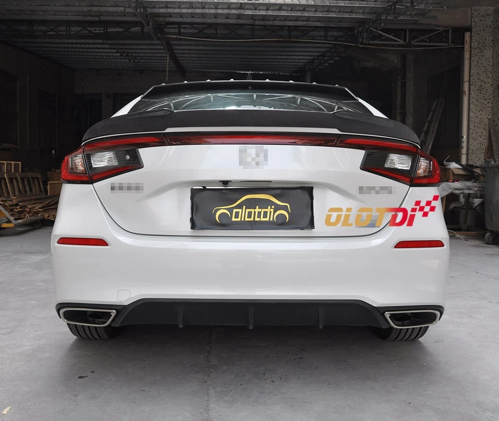 Otd Style Carbon Fiber Spoiler Rear Trunk Wing Boot Lip Ducktail For ...