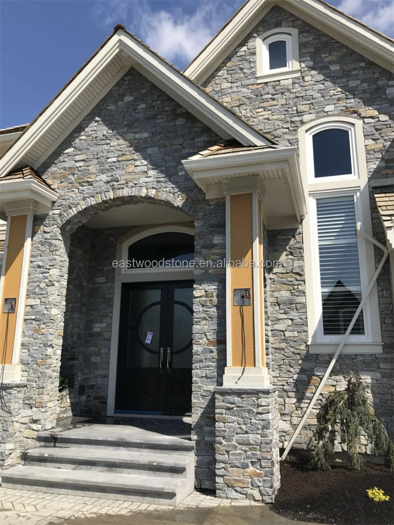 Natural Splitface Blue Quartzite Slate Stone Ledgestone For Indoor And ...