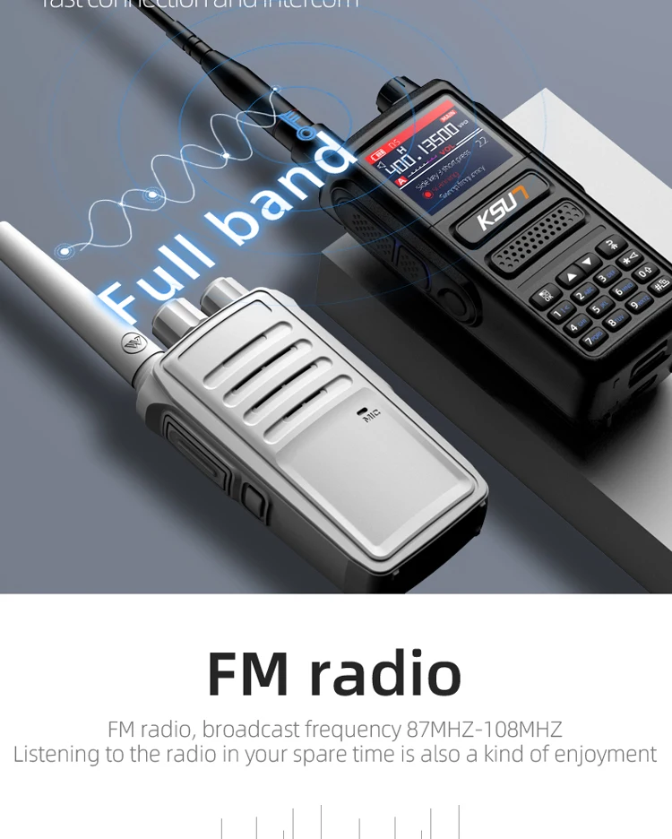 KSUN UV82D MDC Signaling Long Range Two Way Radio Ham Radio