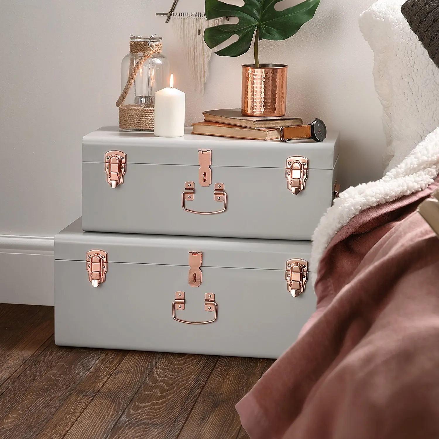 Metal Trunk Box Decorative Vintage Custom Uk Metal Trunk - Buy Metal ...