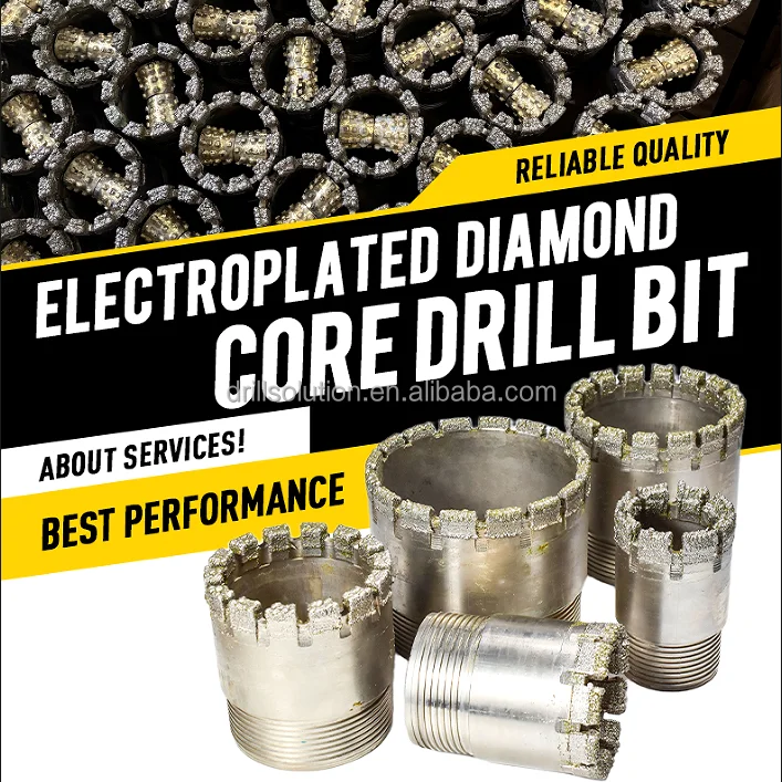 2026 Drillsoltek Precision Electroplated Diamond Core Drill Bit | Clean ...