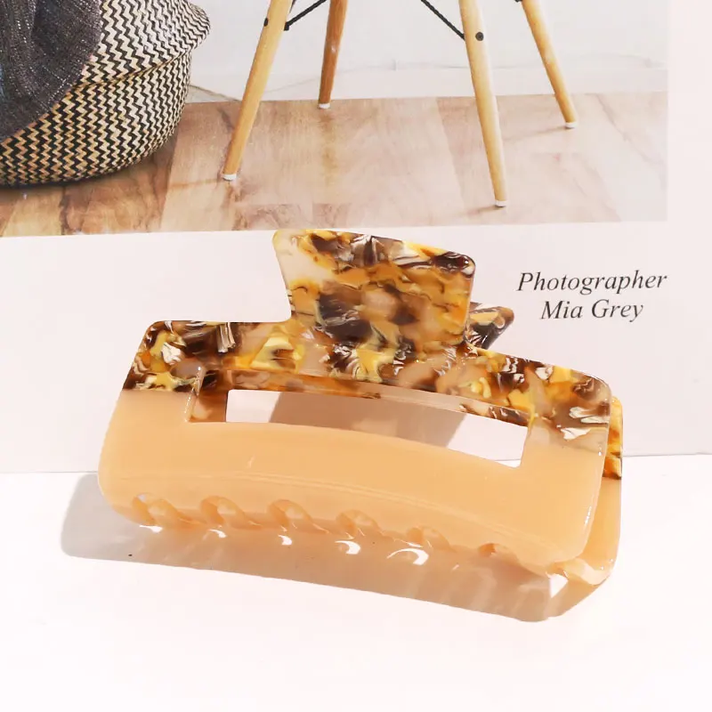 Custom Two Tone Color Hair Claw Clips Cellulose Acetate Hair Claw Clips ...