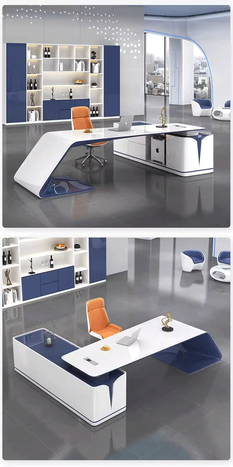 Modern Executive Boss Table With Convertible Design - Office Furniture ...