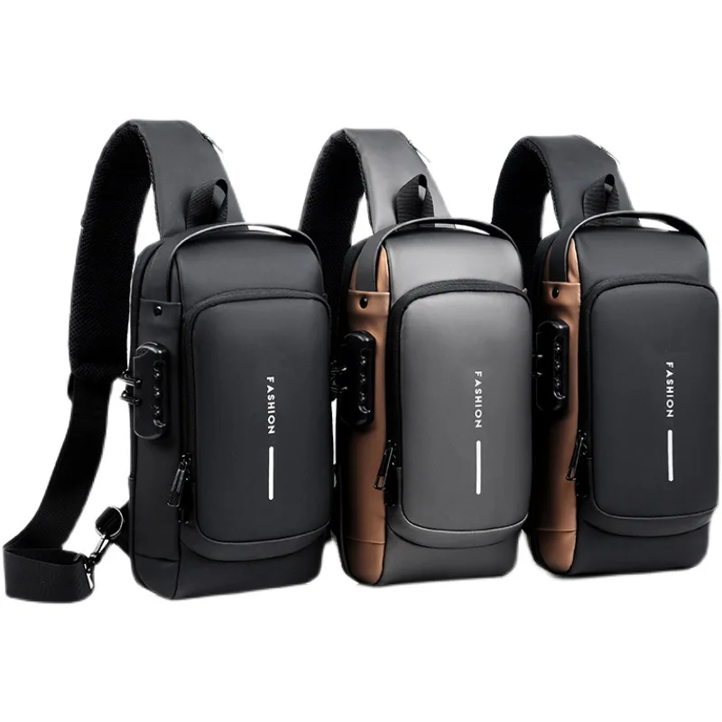 Men's Waterproof Crossbody Sling Bag - Anti-theft Chest Bag for Travel ...