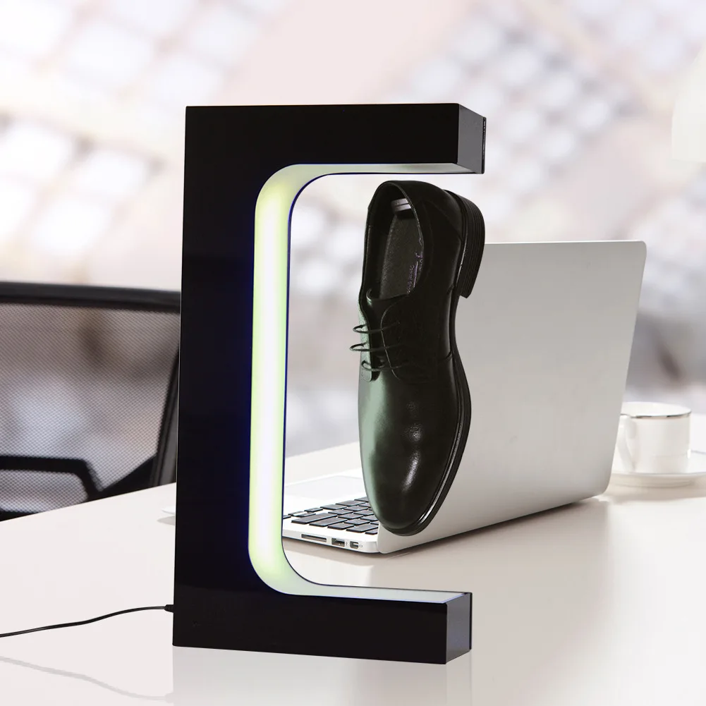 Well Factory Direct Magnetic Levitation Shoe Display With Rgb Led Light ...