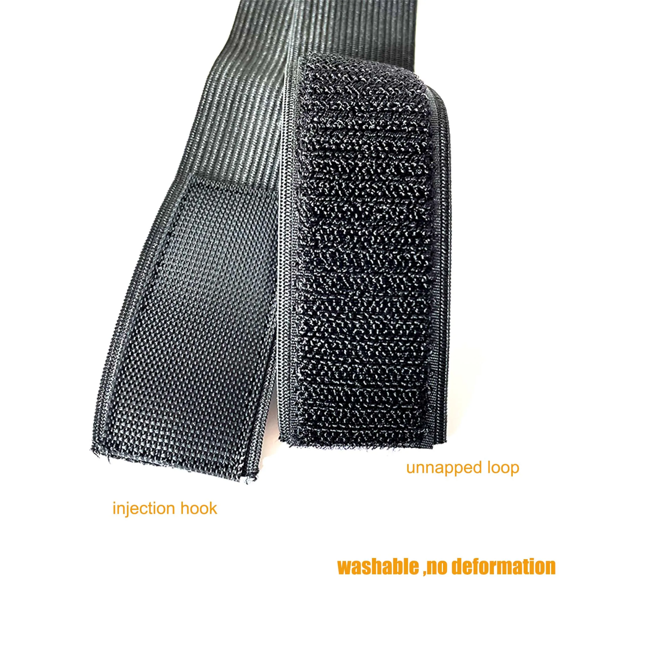 DANSKY Hook and Loop Style Hair Band 35mm Black Elastic Band Easy to ...